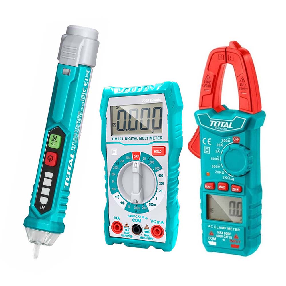 KIT MEDIDOR DE CORRIENTE DIGITAL INCLUYE PROBADOR - TESTER - PINZA SUP ...